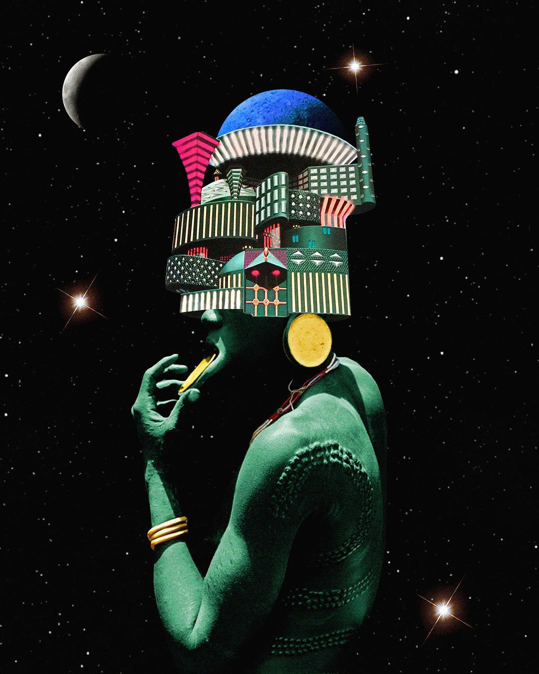 Black Futures: The Collage Work of Manzel Bowman - Sci-Fi-O-Rama